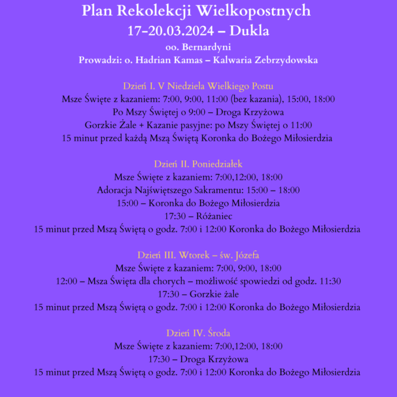 Bernardyni Dukla - Sanktuarium św. Jana z Dukli - Klasztor oo. Bernardynów